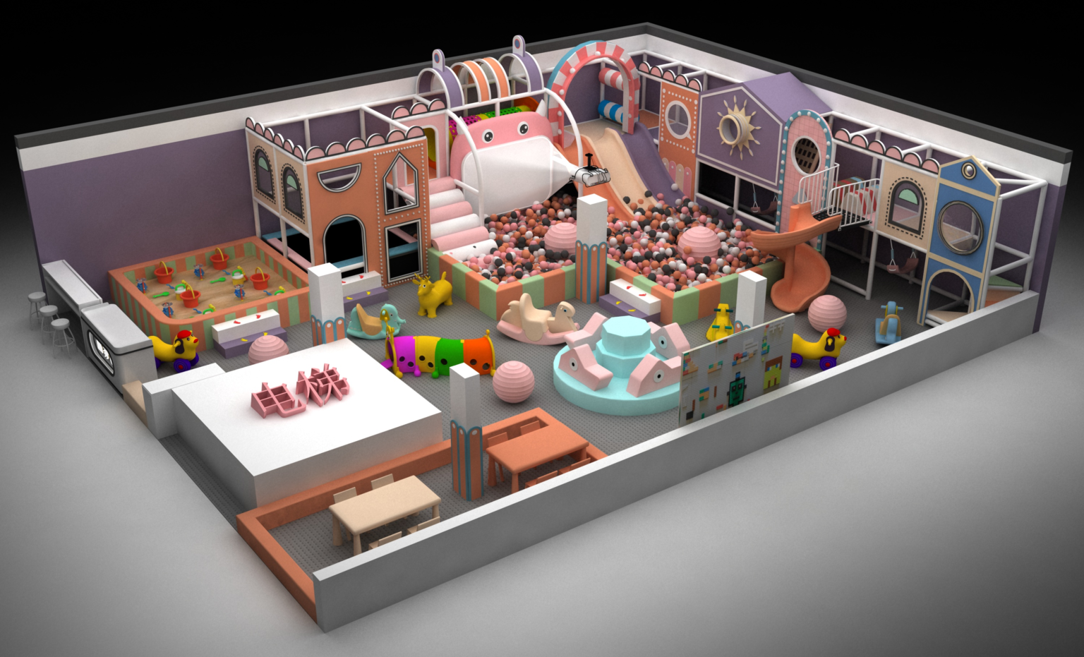 Candy Style Indoor Parent-Child Playground In Australia | NanPlay